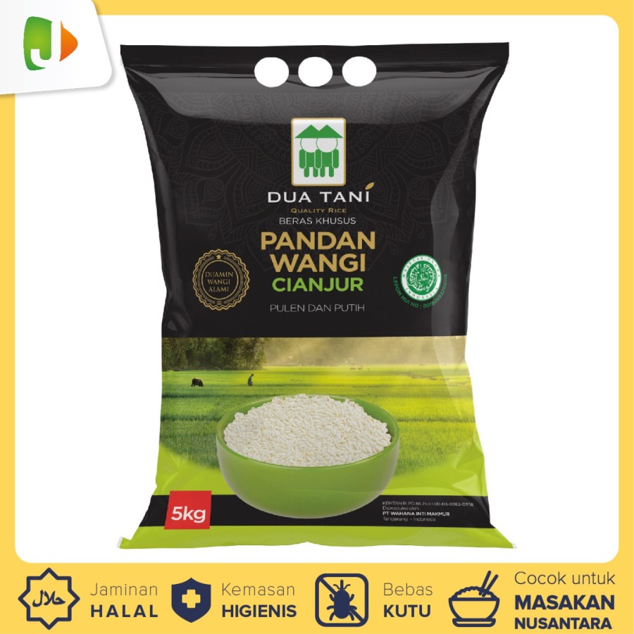 Jual Beras Dua Tani Pandan wangi cianjur 5Kg | Shopee Indonesia