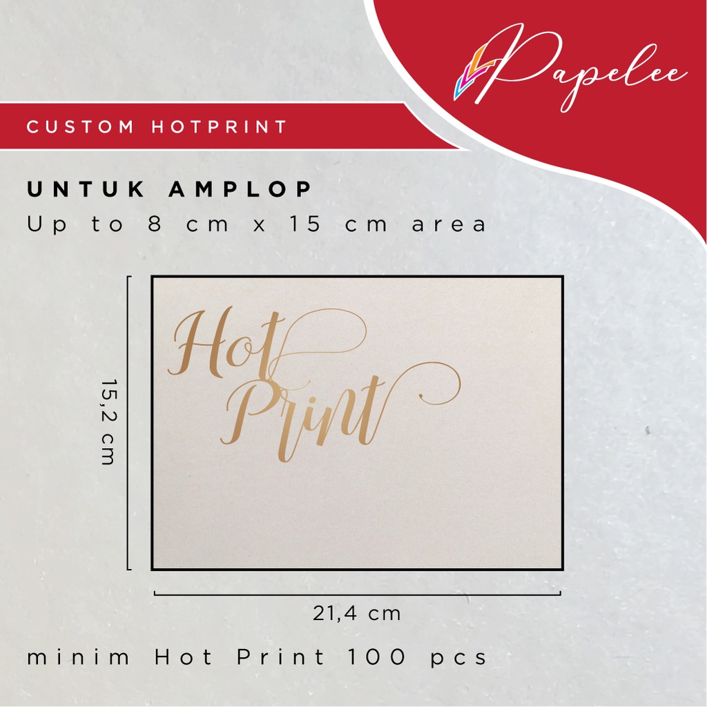 Jual CUSTOM HOTPRINT BUAT AMPLOP | Shopee Indonesia