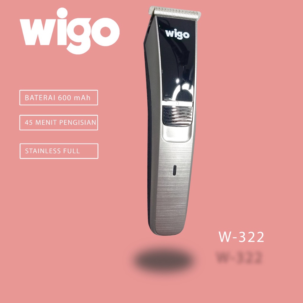 Jual Wigo - Hair clipper W 322 wireless baterai 600 mAH | Shopee Indonesia