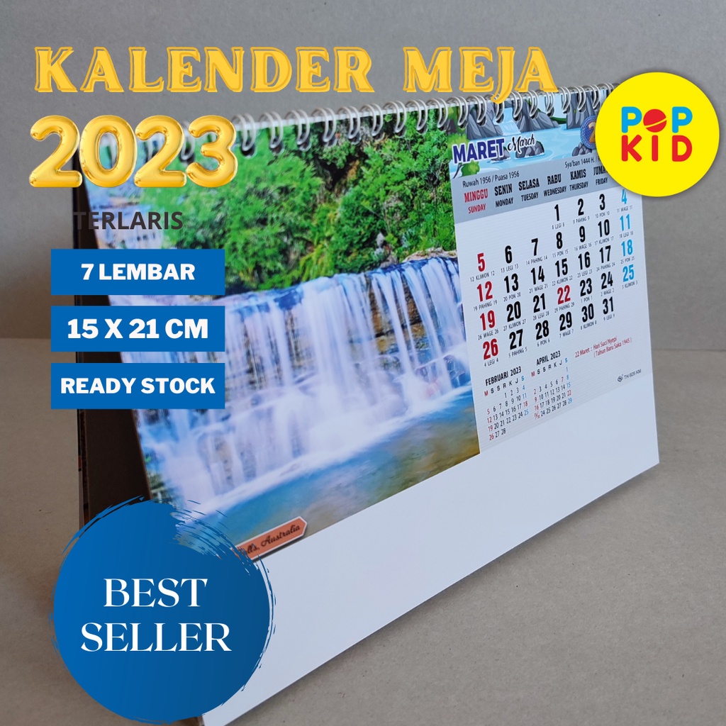 Jual PROMO KALENDER MEJA 2023 GAMBAR AIR TERJUN - KALENDER DUDUK BEST ...