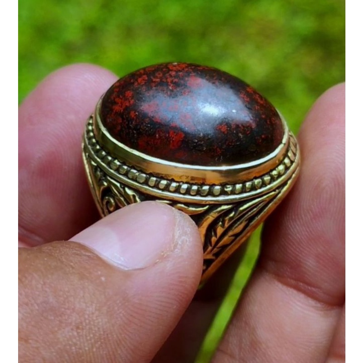 Jual Cincin Batu Akik BADAR BESI KLASIK KEBUMEN Asli batuan alam bukan ...