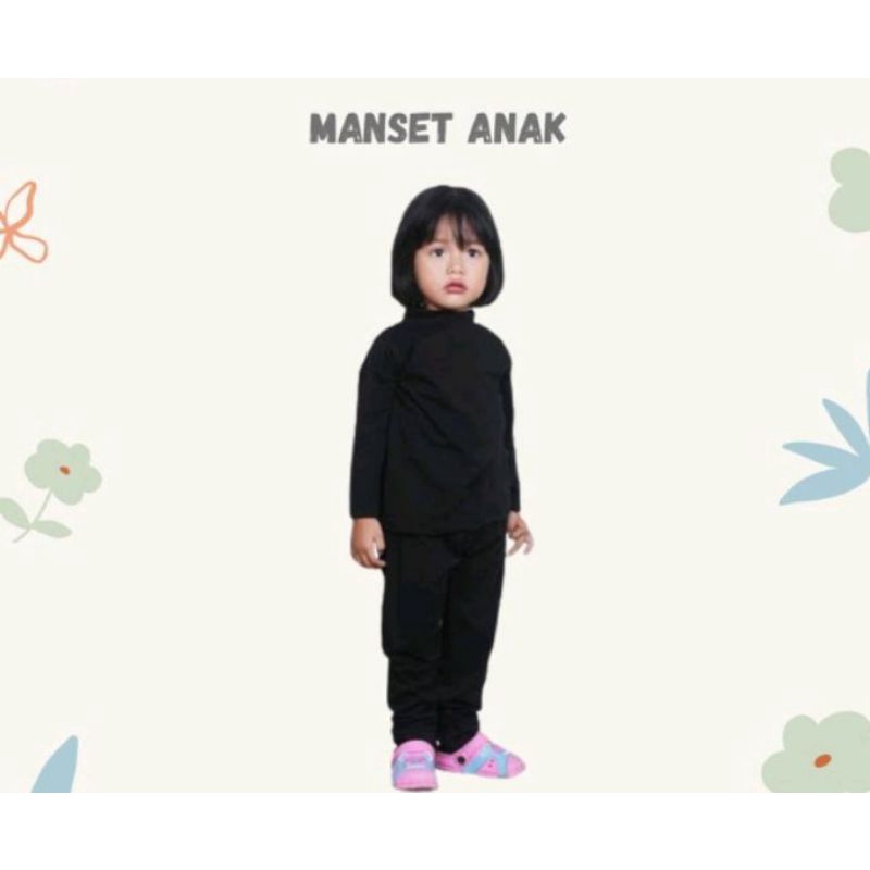 Jual MANSET ANAK USIA 1-4 perempuan lengan panjang bahan jersey ...