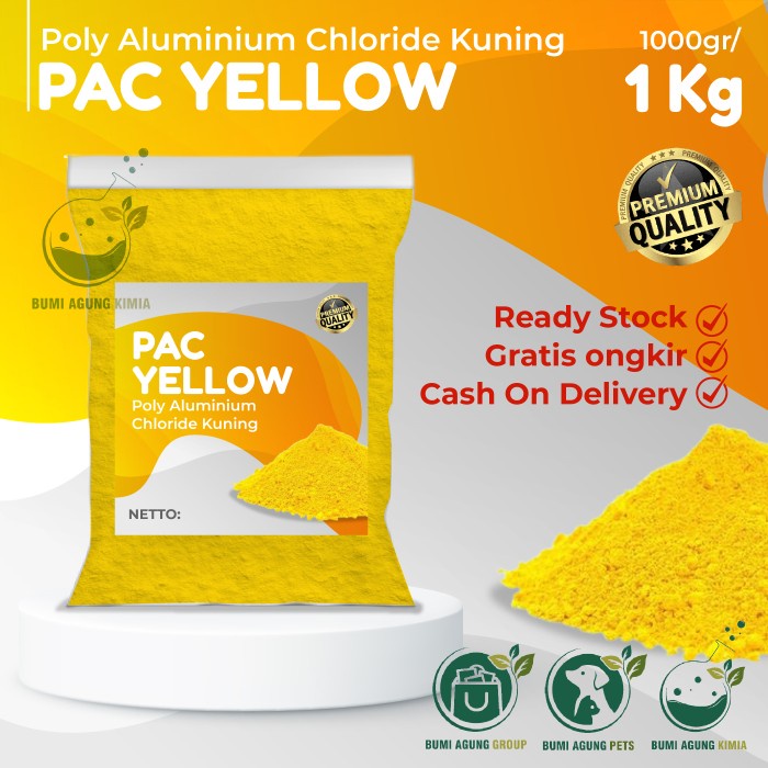Jual PAC YELLOW / Poly Aluminium Chloride Kuning 1KG 1 KG Penjernih air ...