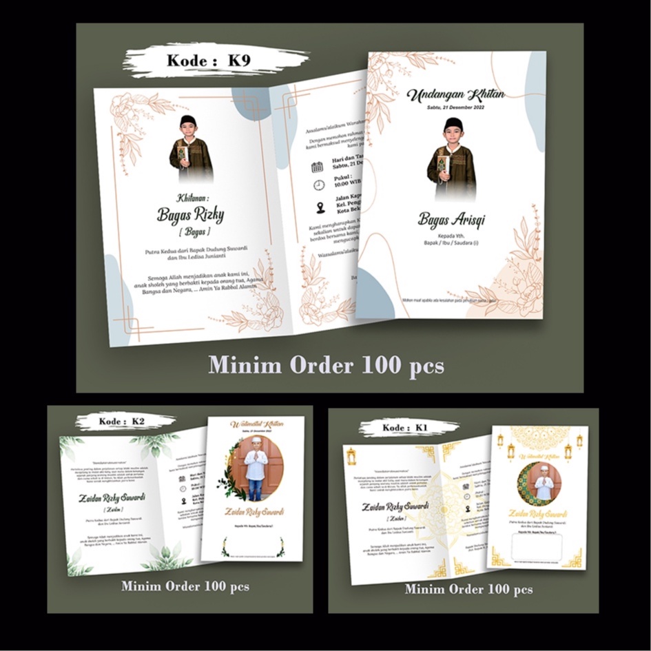 Jual Undangan Khitan terbaru unik harga terjangkau | Shopee Indonesia