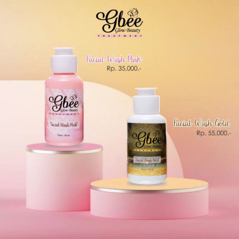 Jual Facial Wash Gbee Glow Beauty/ ECER/ Cuci Muka Gbee/ Pembersih ...