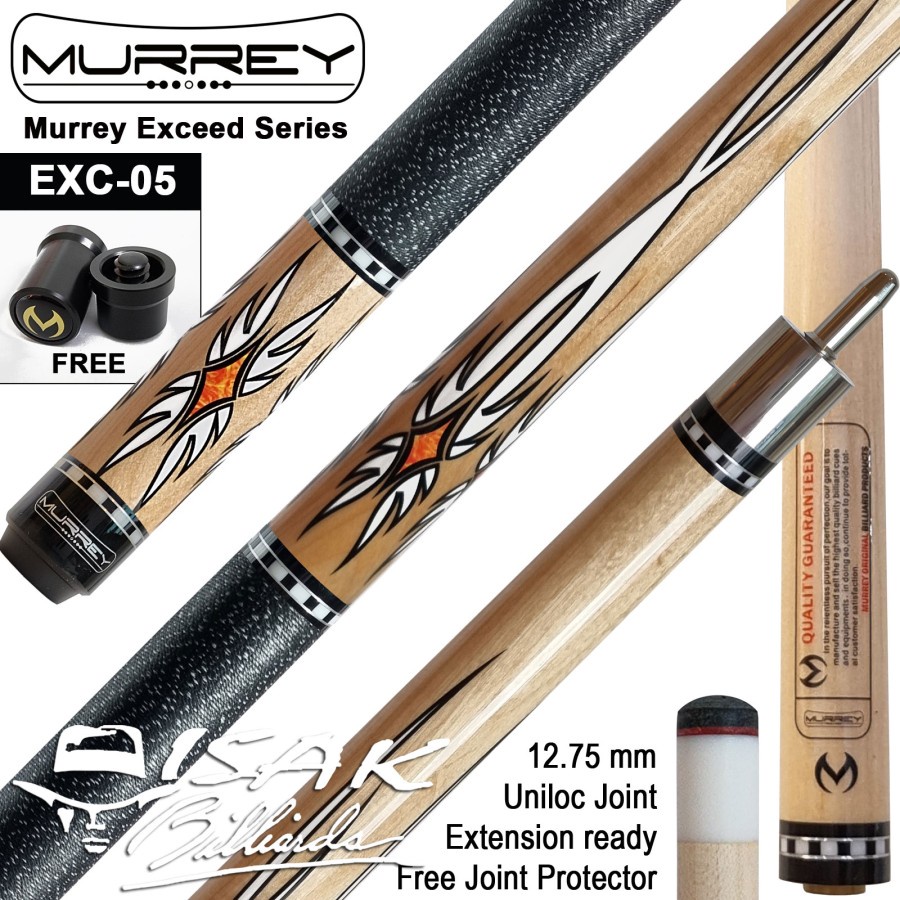 Jual Murrey Exceed EXC-05 Cue - Uniloc Maple Extension Bumper Stick ...
