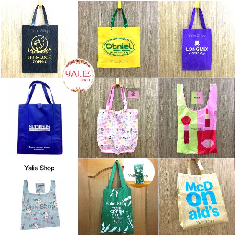 Jual REUSABLE SHOPPING BAG McD/Ideku Handmade/Garnier/Hublock ...