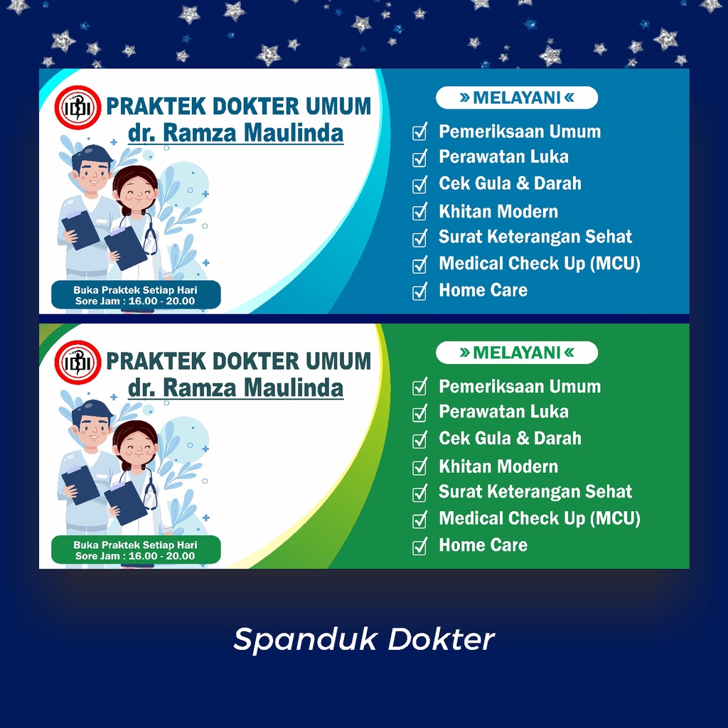 Jual Spanduk / Banner Dokter Praktek | Shopee Indonesia