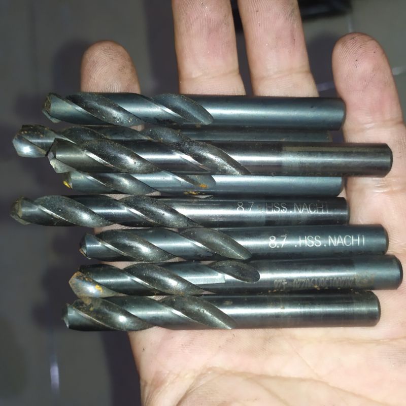 Jual Mata Bor Nachi 8.7 mm BEKAS Bor Lobang Hand Tap M10 Bor Besi Baut ...