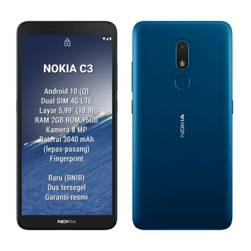 Jual NOKIA C3 Android 4G LTE 2/16 (NEW) | Shopee Indonesia