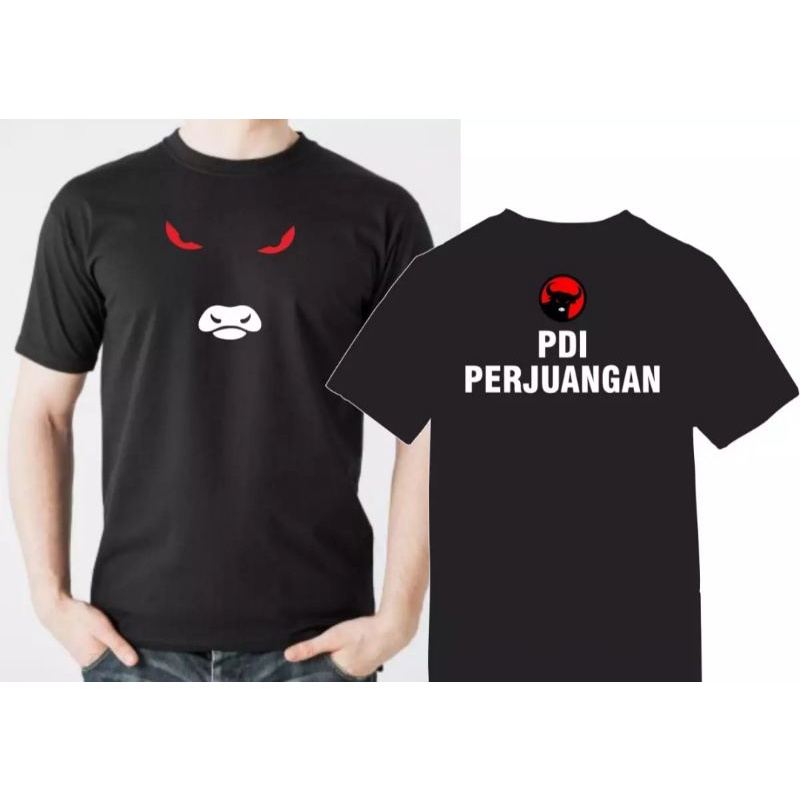 Jual kaos pria & wanita Jakarta, ke PDI perjuangan (moncong putih ...