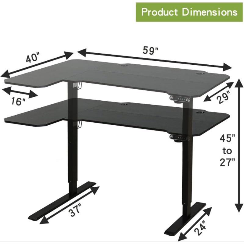 Jual Electric Adjustable Table/ Meja Adjustable listrik 150x75cm ...