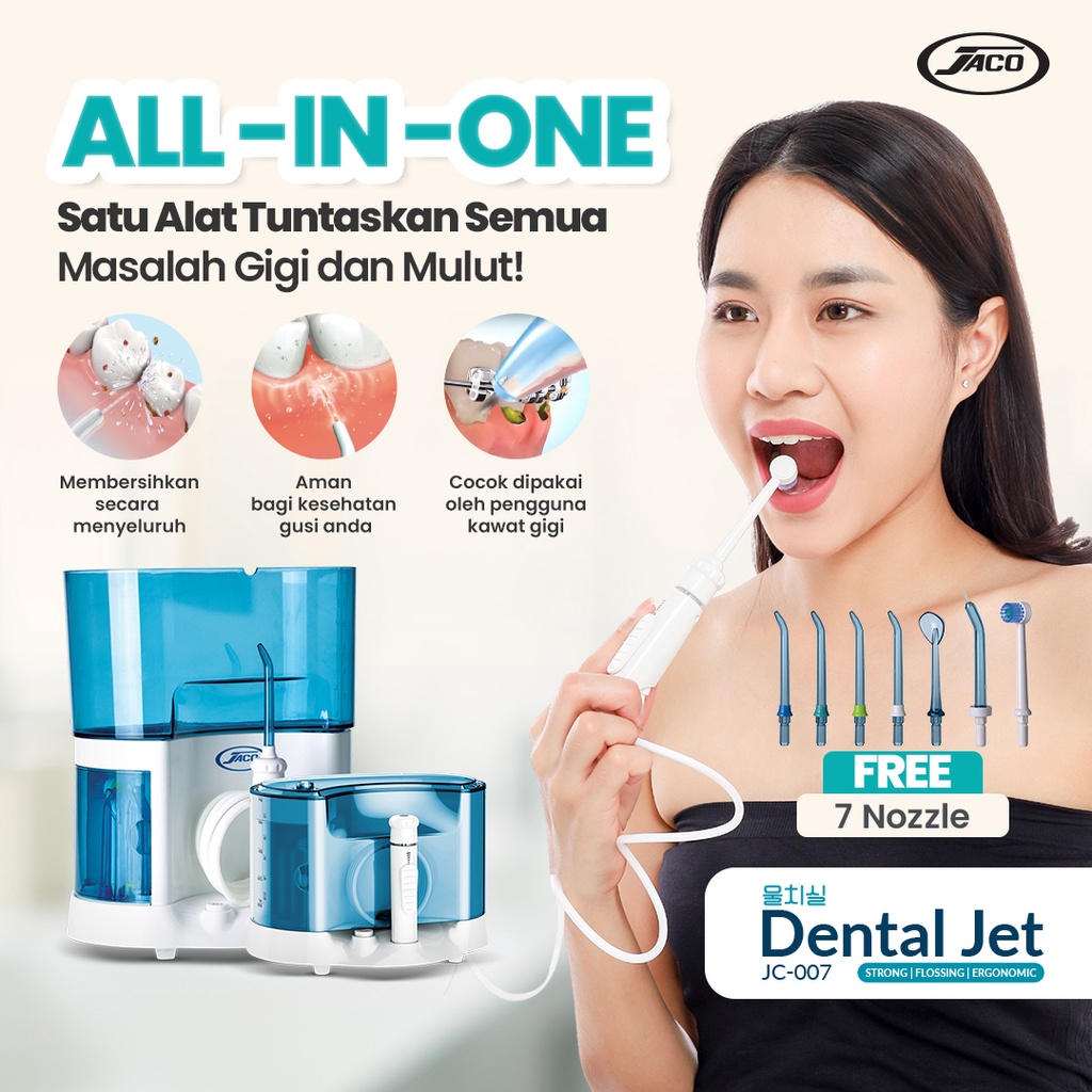Jual Alat Semprotan Pembersih Gigi dan Mulut Dental Flosser Oral Irrigator Floss Water Jet ...