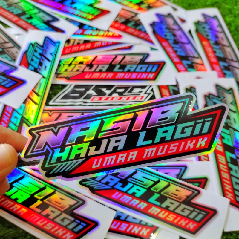 Jual sticker nasib haja lagi HOLOGRAM | Shopee Indonesia