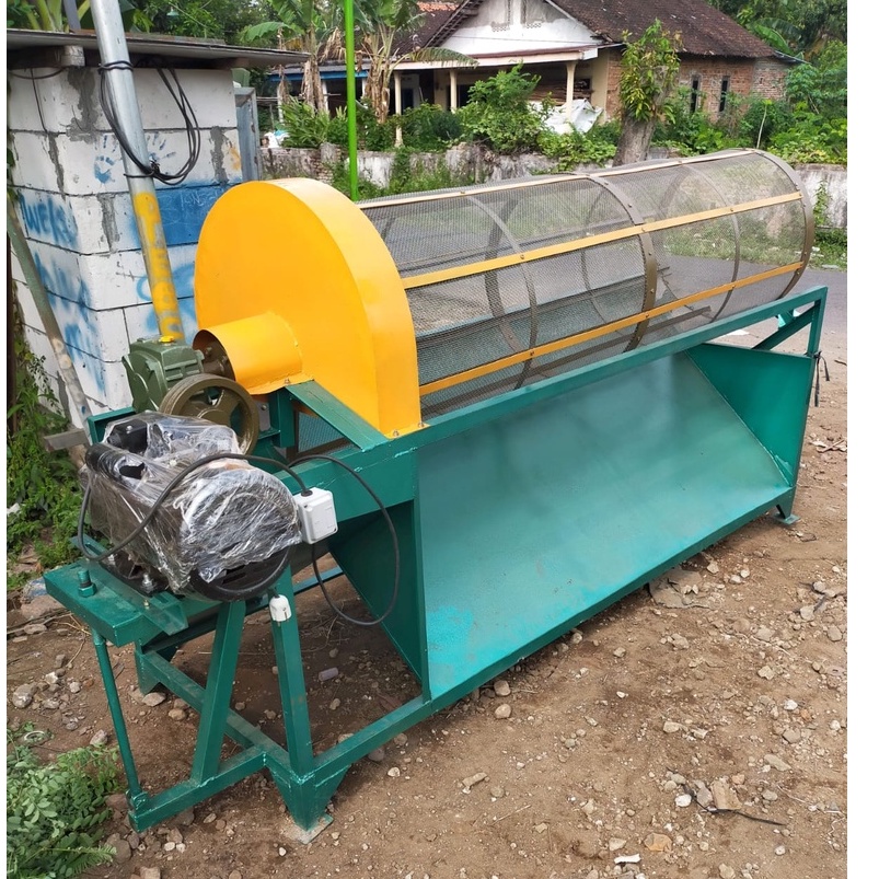 Jual Mesin Pengayak Kompos,Pasir,Arang Batok,Bekatul DLL Panjang Ayakan ...