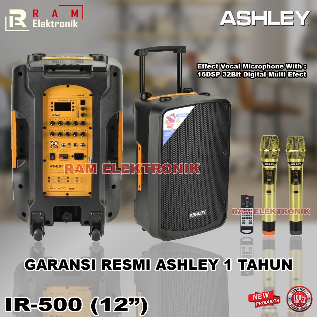 Jual Speaker Portable Meeting ASHLEY IR500 / IR 500 12 Inch Original ...