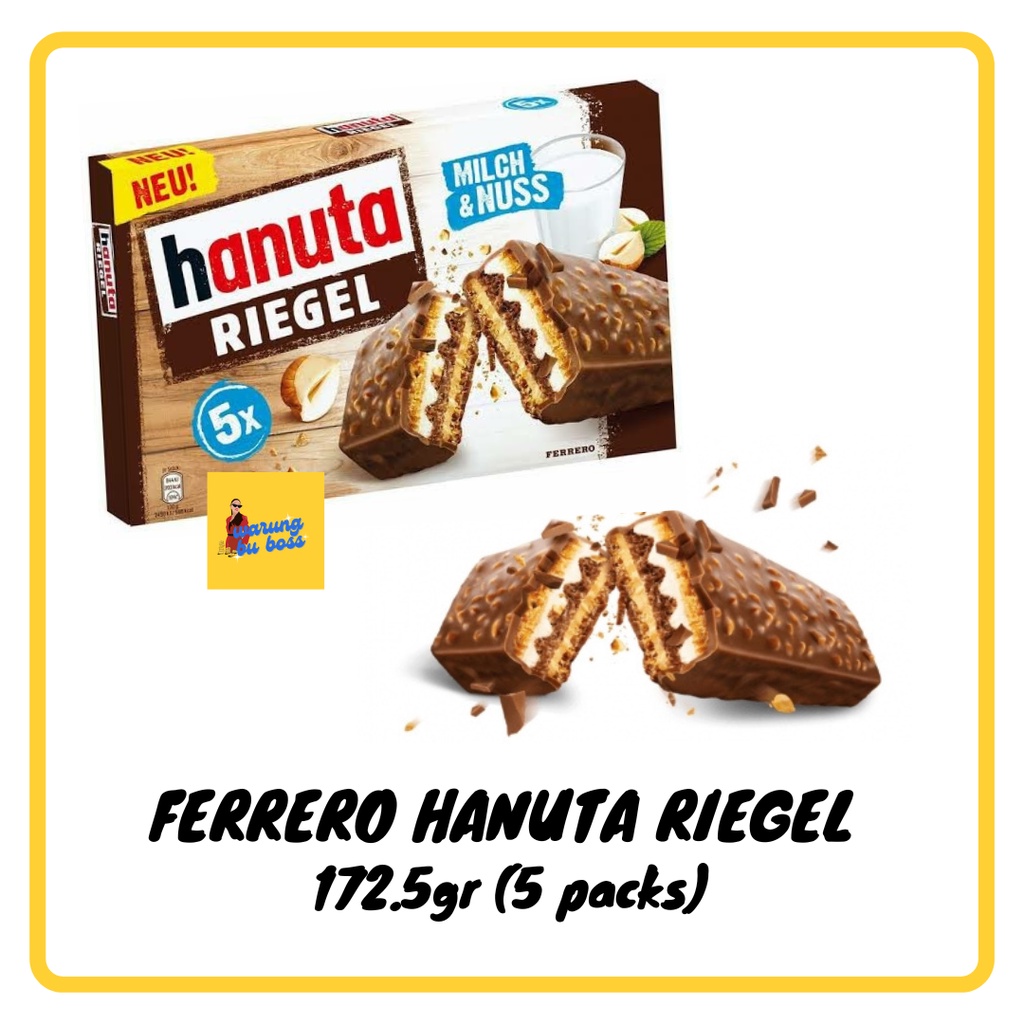 Jual Hanuta Riegel Ferrero Hanuta Rigel Wafer Chocolate Wafer Ferrero ...