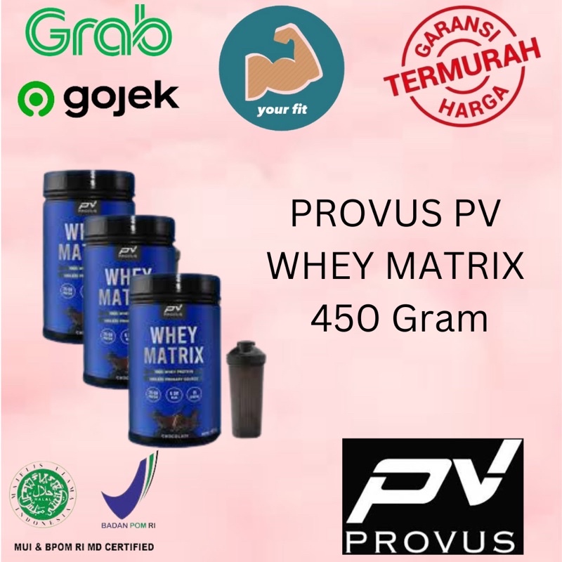 Jual (READY STOK!) PROVUS PV WHEY MATRIX 450 GR 450gr 1 lbs WHEY BLEND ...
