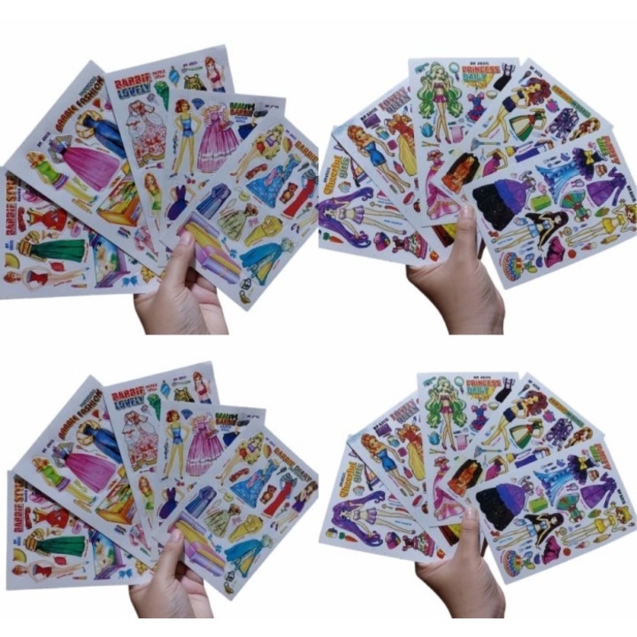Jual Mainan Anak Paperdoll BP Bongkar Pasang Boneka Barbie Kertas Jadul ...