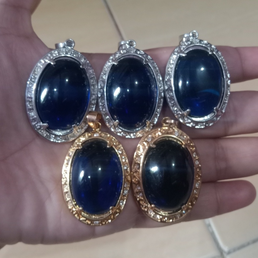 Jual Liontin Batu Akik Blue Obsidian | Shopee Indonesia