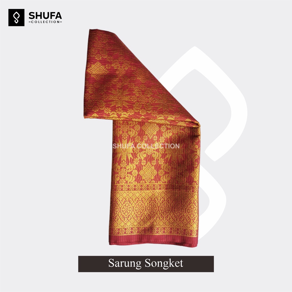 Jual Sarung Songket Kain Samping Batik Khas Melayu Cocok Baju Teluk ...