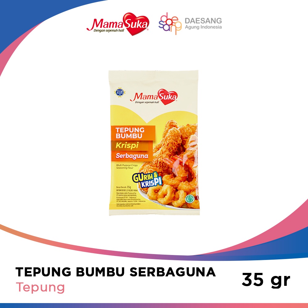 Jual MamaSuka - Tepung Bumbu Krispi Serbaguna 35 gr | Shopee Indonesia