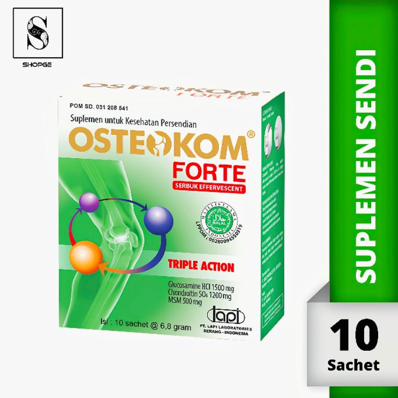 Jual Osteokom Forte isi 10 Sachet | Shopee Indonesia