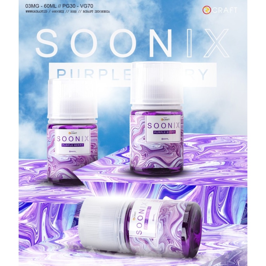 Jual Soonix Purple Berry 60ML by Rcraft x SuperSonix | Shopee Indonesia