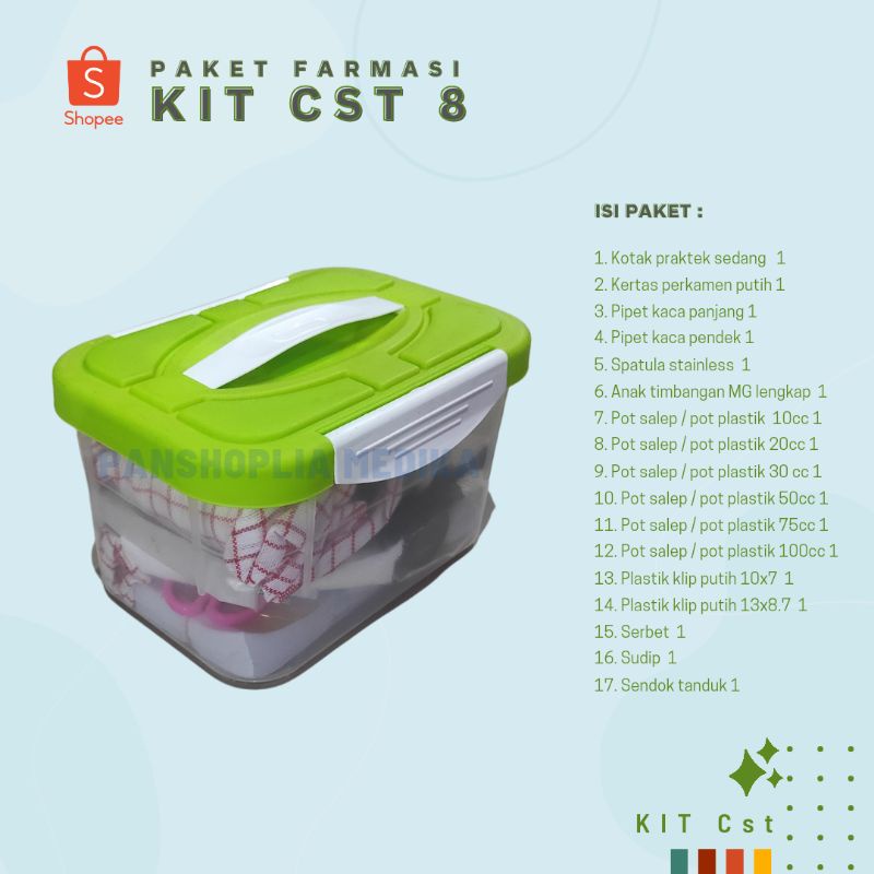 Jual PAKET FARMASI CST 8 | Toolkit farmasi | alat praktek | Shopee ...