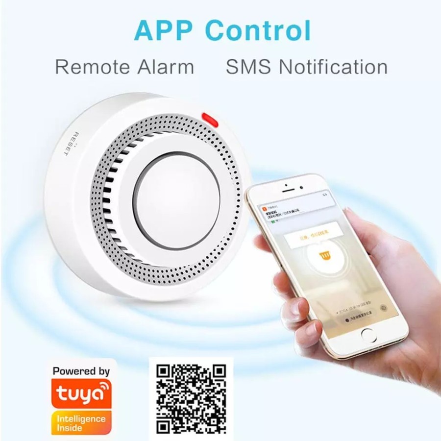 Jual SMART WIFI SMOKE DETECTOR ALARM PENDETEKSI ASAP TUYA SMARTLIFE ...