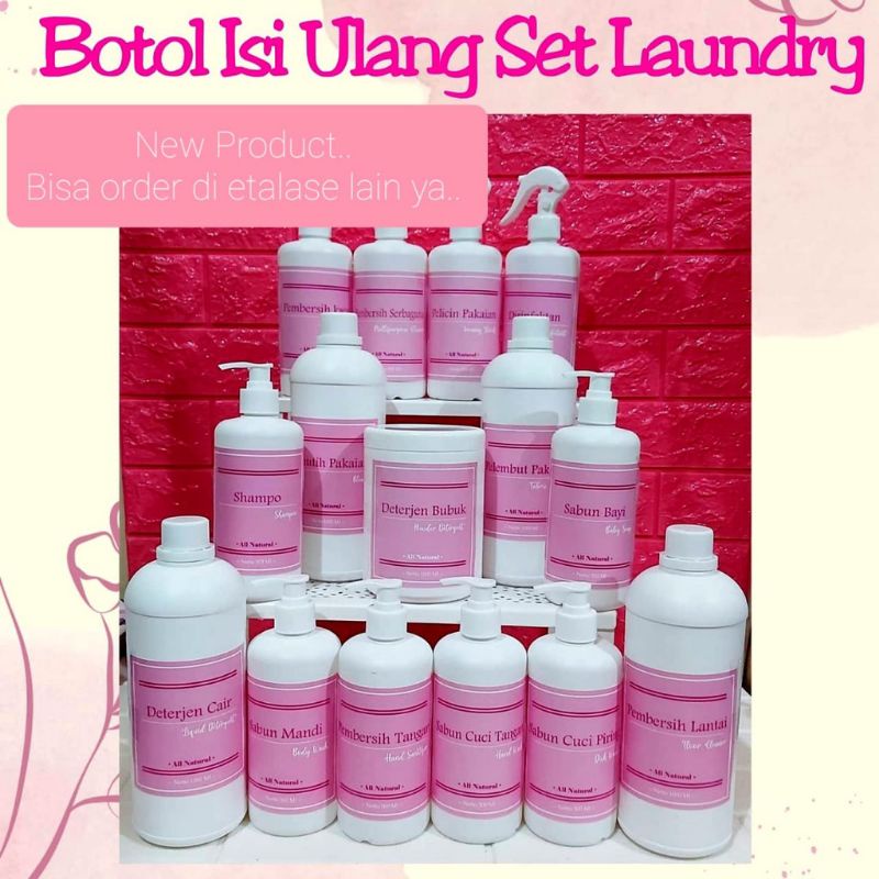 Jual BOTOL ISI ULANG LAUNDRY/BOTOL ISI ULANG SABUN/BOTOLSPRAY ISI ULANG ...