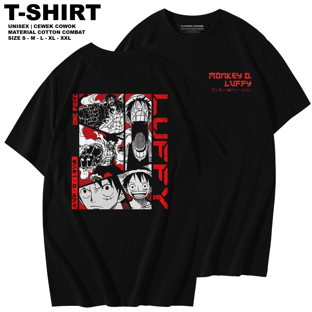 Jual PRODUK TERBARU KAOS ANIME ONE PIECE WANPIS MANGA JEPANG DEPAN ...