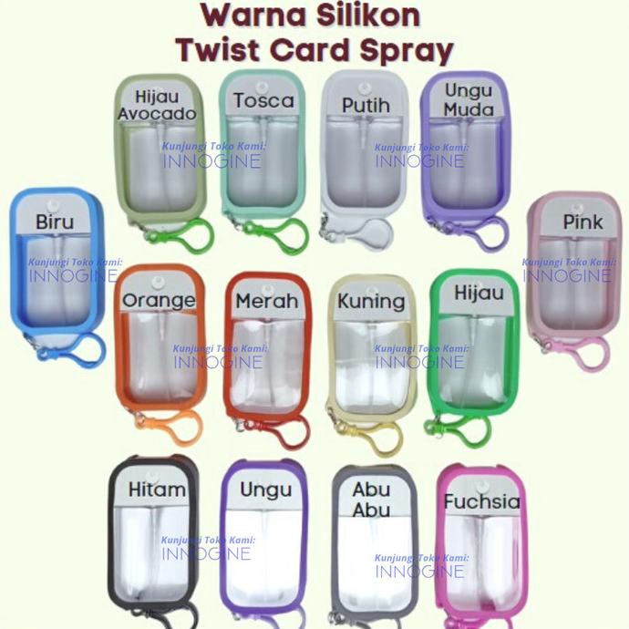 Jual Silikon Touchland Pocket Cardspray Travel Masker Spray Semprot ...