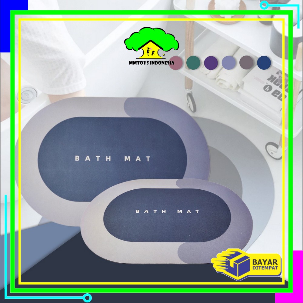 Jual MI-C458 Keset Diatomite Keset Kaki Kamar Mandi Serap Air Keset ...