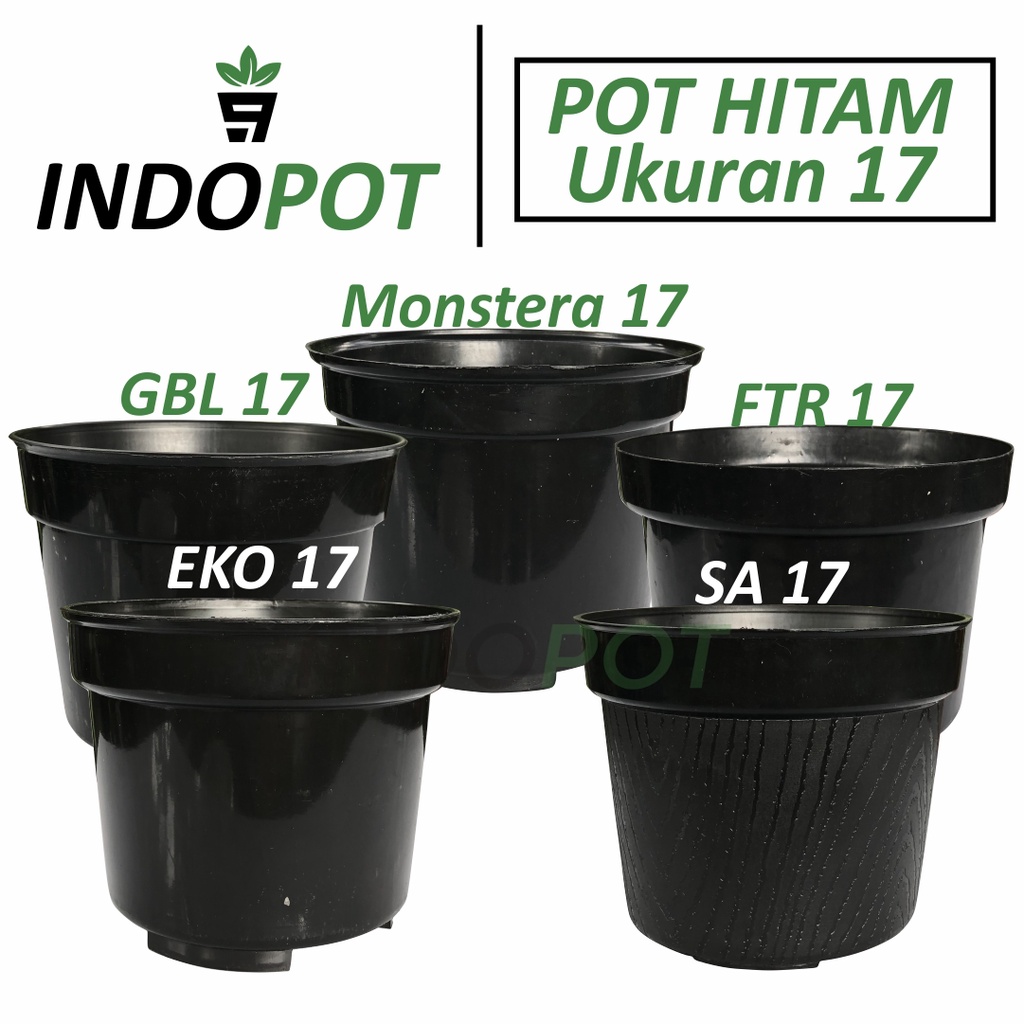 Jual Pot Bunga Hitam Ukuran 17 Berbagai Macam Merk Pot Bunga Hitam Pot ...