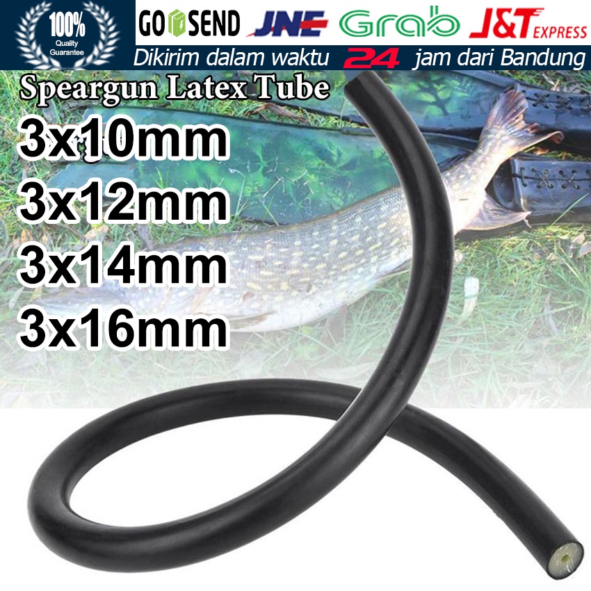 Jual 1 Meter Rubber Speargun 10mm/12mm/14mm/16mm Karet Tembak Panah ...