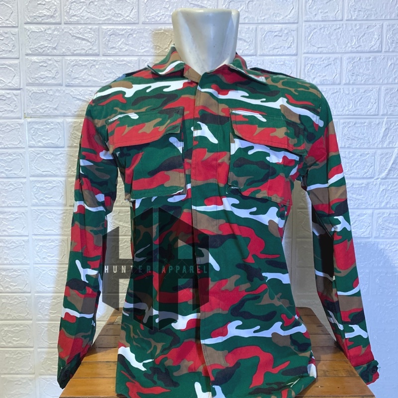 Jual Kemeja Loreng LMP - Kemeja PDL LMP - Seragam Laskar Merah Putih | Shopee Indonesia