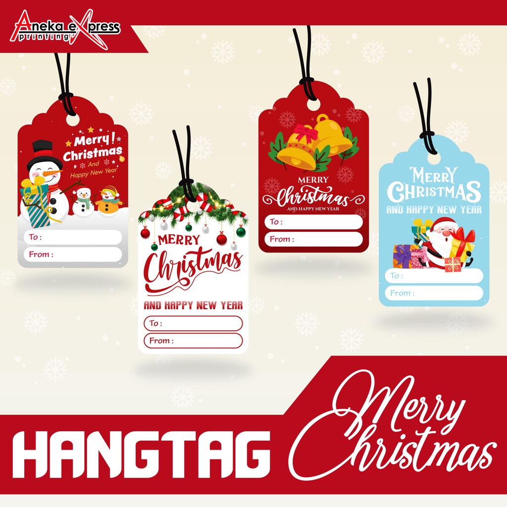 Jual Hangtag | Hangtag Natal Merry Christmas | Hangtag Murah | Gift Tag ...