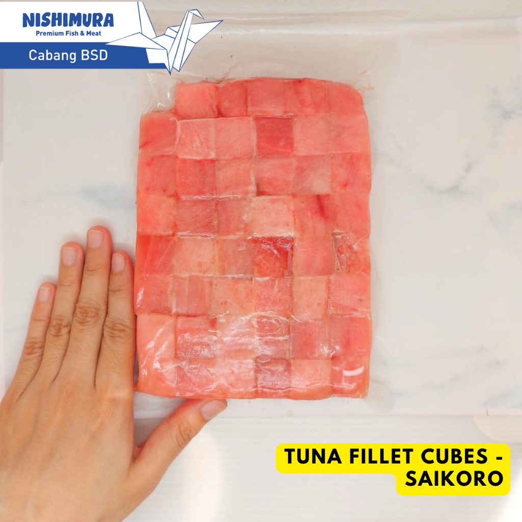 Jual Tuna Fillet Cube Frozen Saikoro Filet Kotak 500gr 1kg Ikan Segar ...
