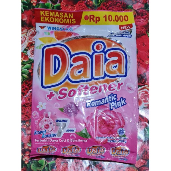 Jual WINGS CARE | DAIA deterjen bubuk 10000, 490g | Shopee Indonesia
