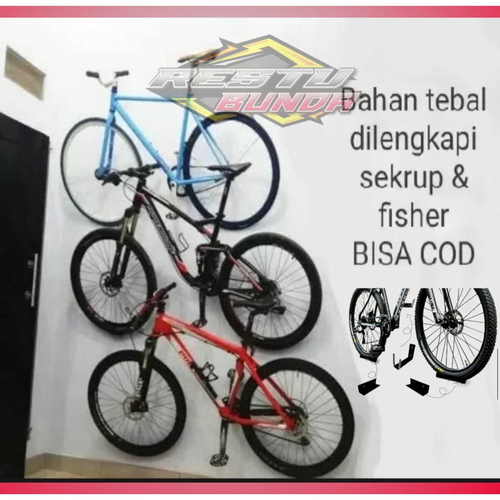 Jual Gantungan sepeda dinding, hanger bike paling praktis | Shopee ...