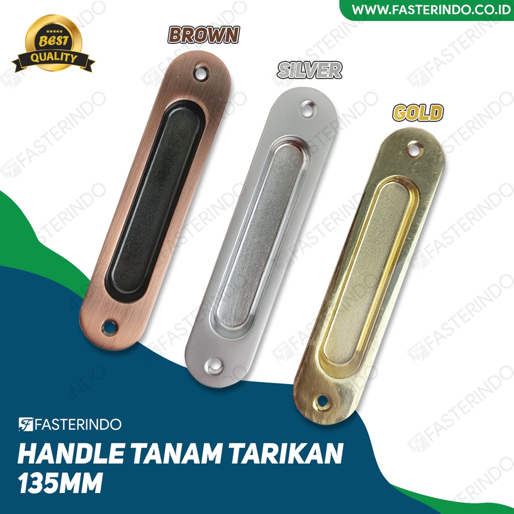 Jual Handle Tanam Tarikan 135mm / Handle Tanam Oval | Shopee Indonesia