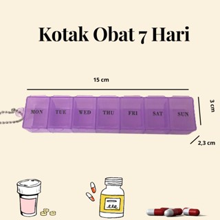 Jual kotak obat 7 Kotak Medicine Travel Box Kotak Obat Harian Tempat ...