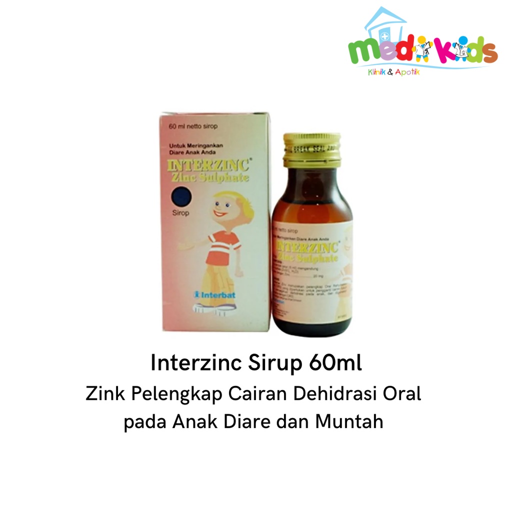 Jual Interzinc Sirup 60ml - Obat Diare Anak | Shopee Indonesia