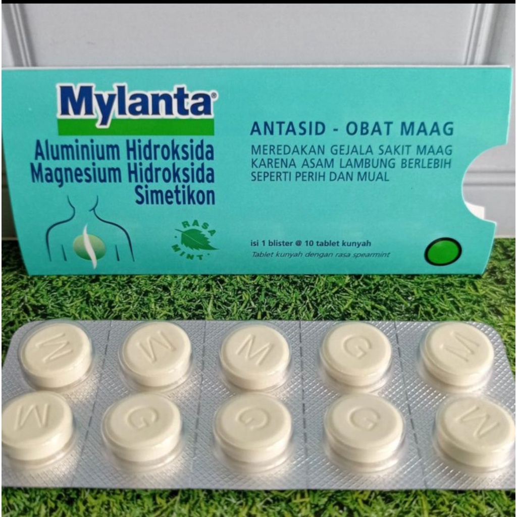 Jual MYLANTA TABLET 1 Strip isi 10 Tablet obat maag / mual / asam ...