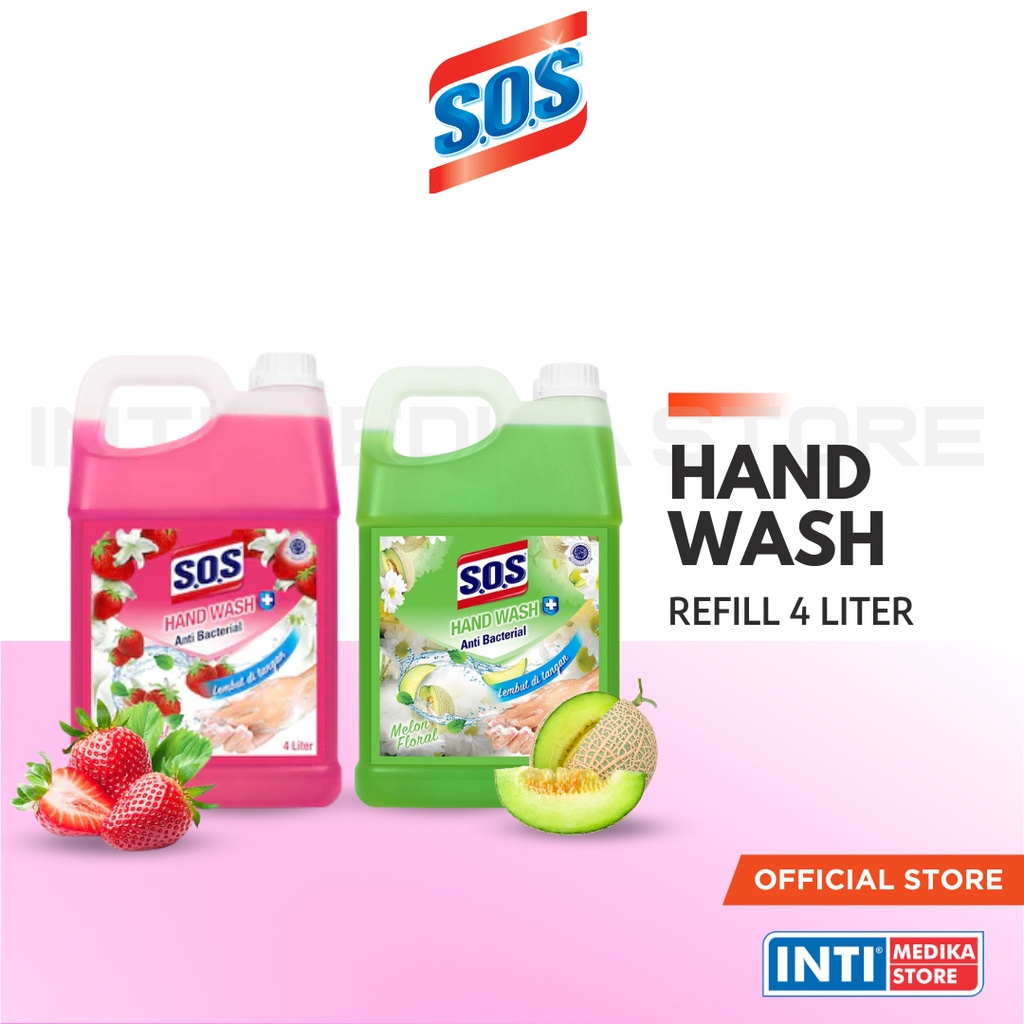 Jual SOS - Hand Wash Refill 4 Liter | Hand Soap | Sabun Cair Cuci ...