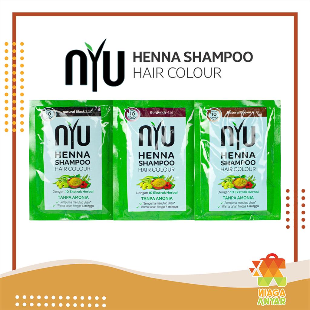 Jual NA NYU Shampoo Hair Colour Henna / NYU Henna Shampoo Pewarna ...