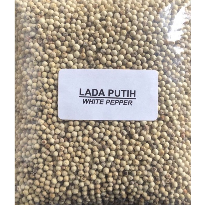 Jual Lada putih/Lada bangka/Sahang/White pepper/Merica bulat | Shopee ...