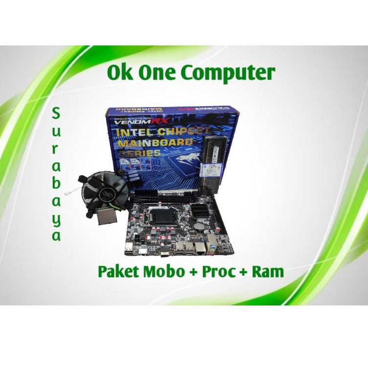 Jual Harga Murah JS7WH Paket Core i3 Gen 3 (Ivy Bridge) Mobo H61 VenomRx Processor Core i3 3240 ...