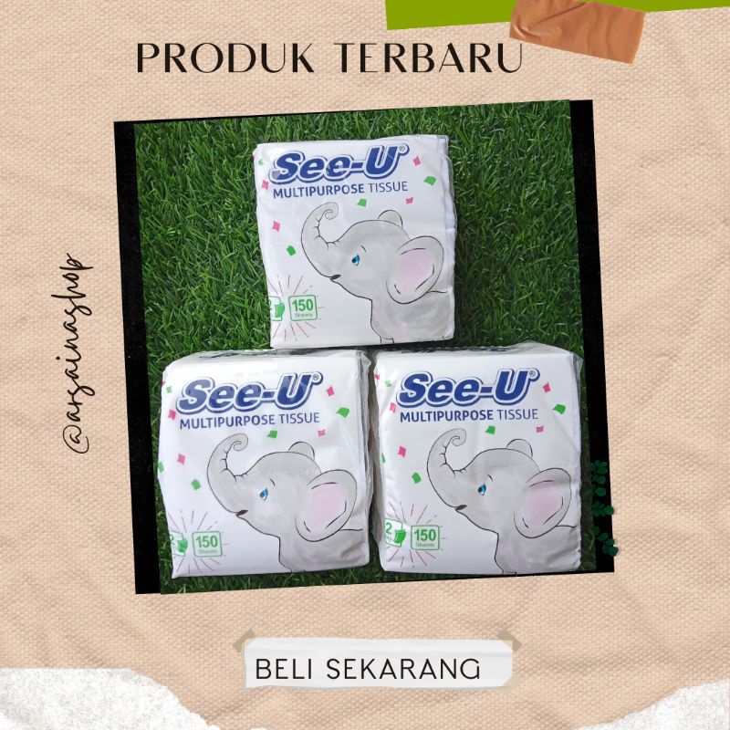 Jual Tisu See U pop up gajah 150 sheets | Shopee Indonesia